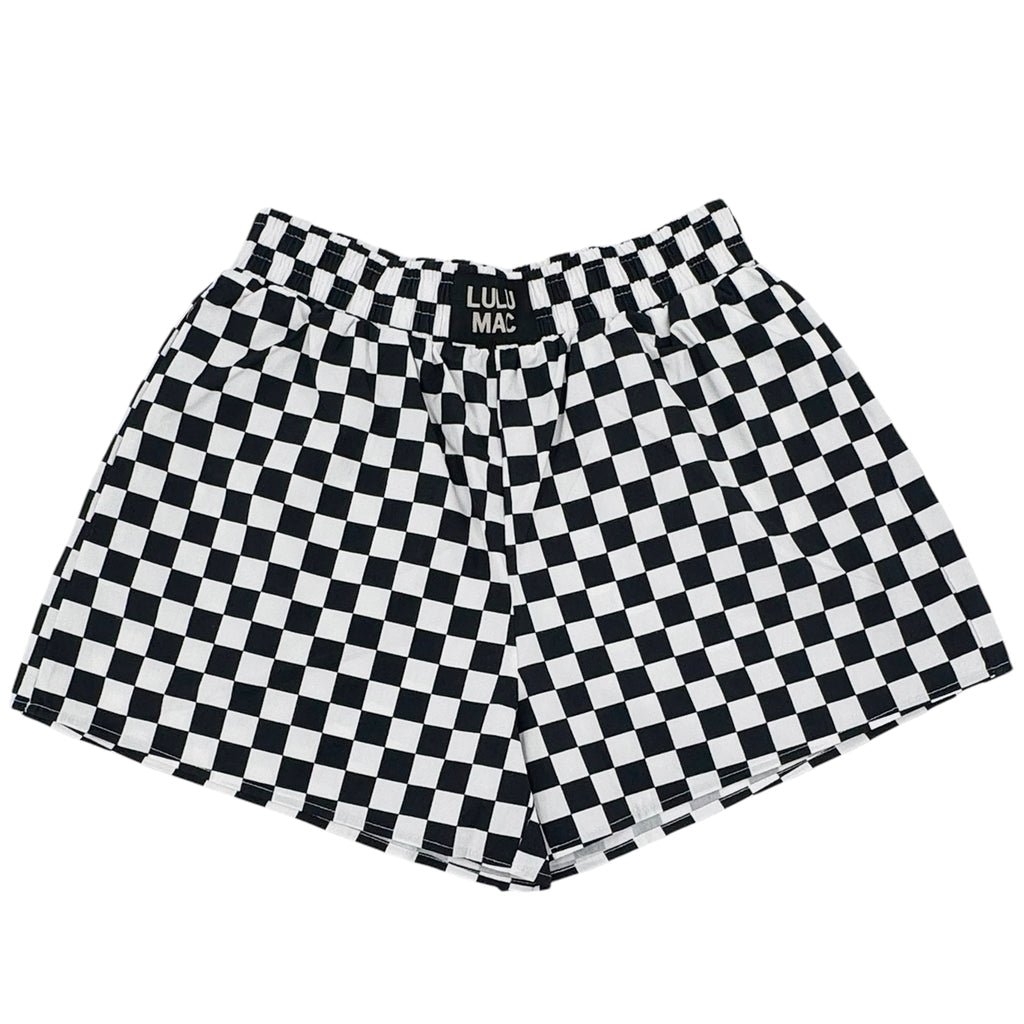 Black Checkered Boxer Shorts – 260 Broadway Boutique